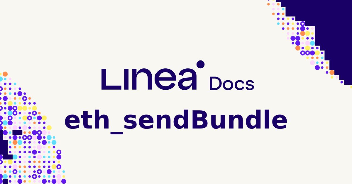 eth_sendBundle | Linea